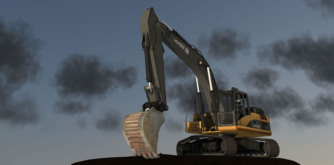 Excavator simulator